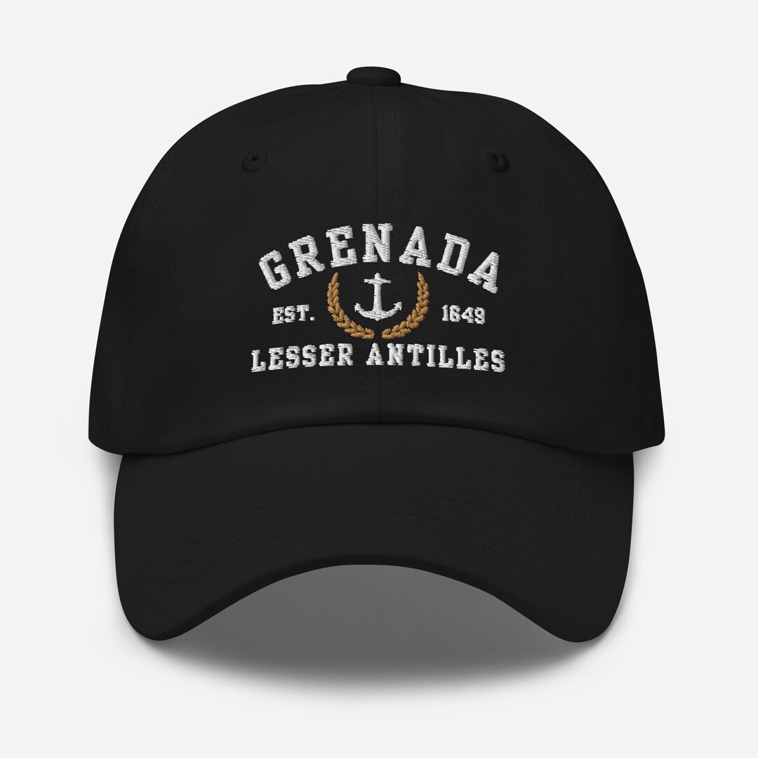 Grenada Lesser Antilles Baseball Hat With Embroidered Letters Diving ...
