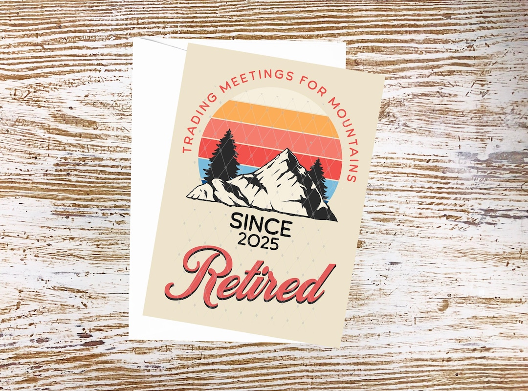 Retirement Card 2025 for Men and Women, Retirement Gift, Trading ...