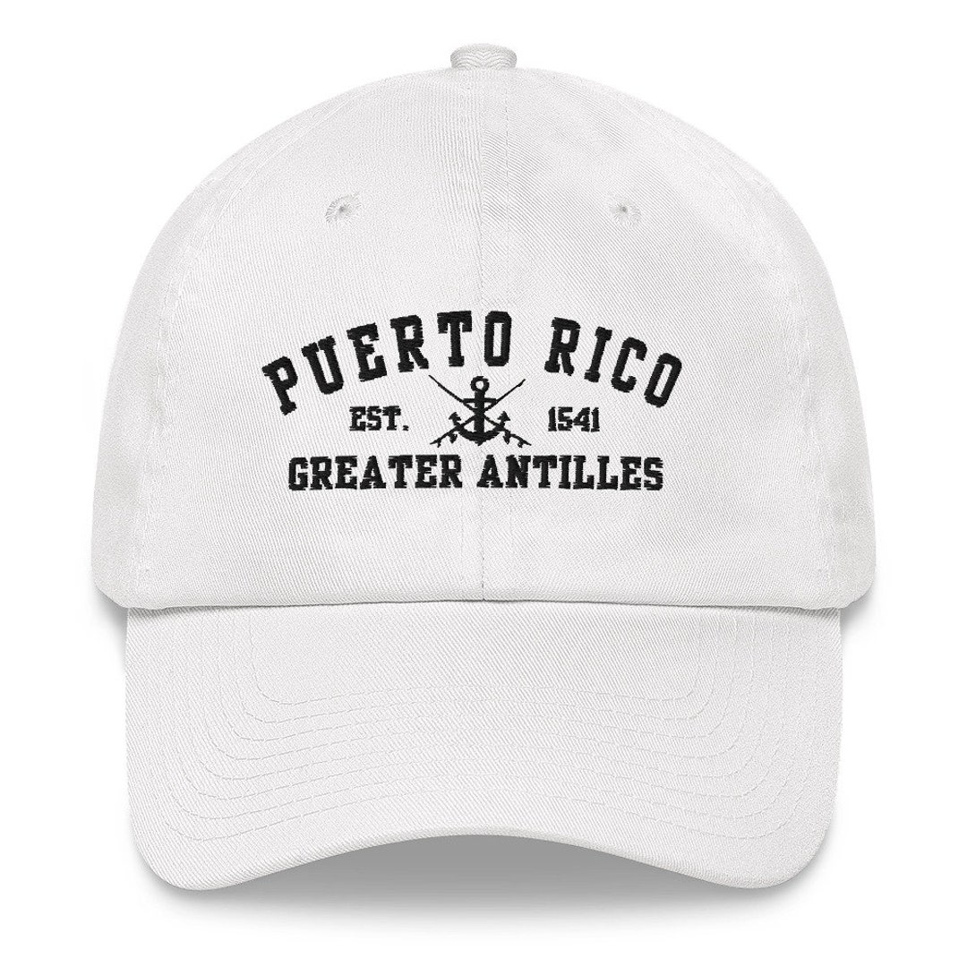 Puerto Rico White Hat Black Letters|caribbean Greater Antilles Souvenir ...