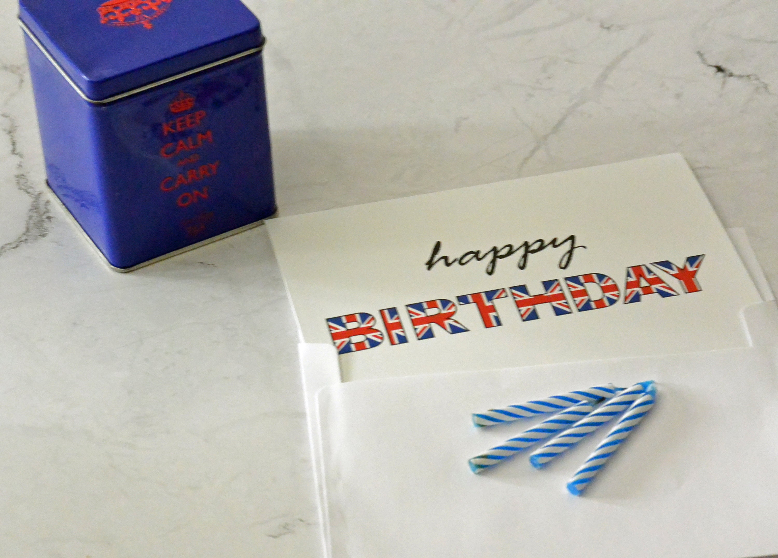 British Happy Birthday With Union Jack Letters - Etsy