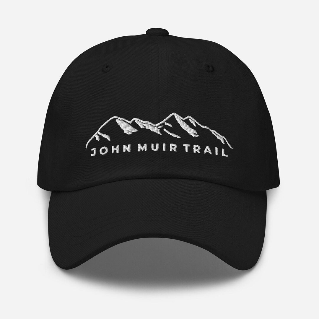 John Muir Trail Embroidered Souvenir Hat, JMT Mountain Silhouette, 4 ...