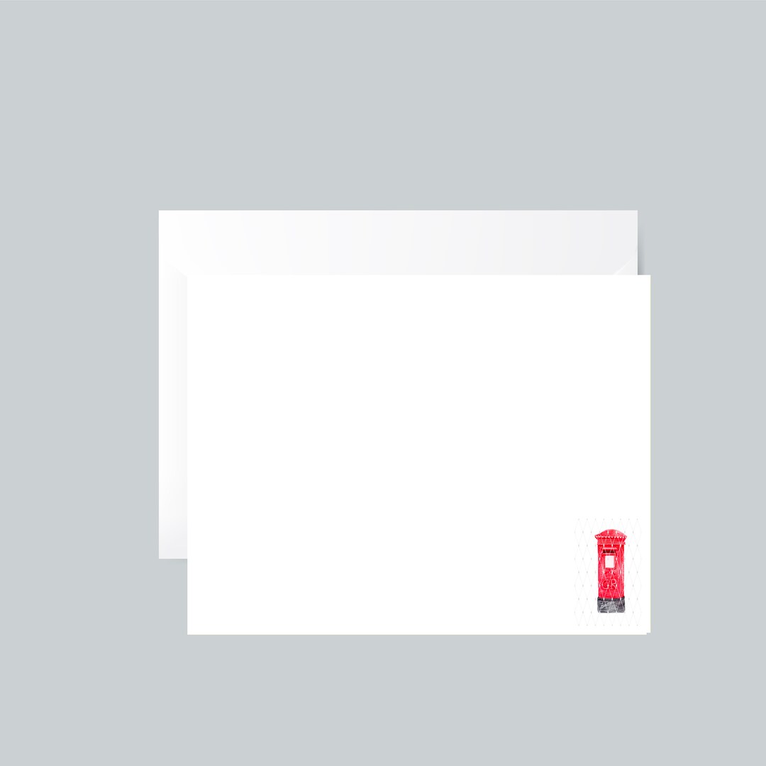 British Royal Mailbox 10 Correspondence Notecards, British Stationery ...