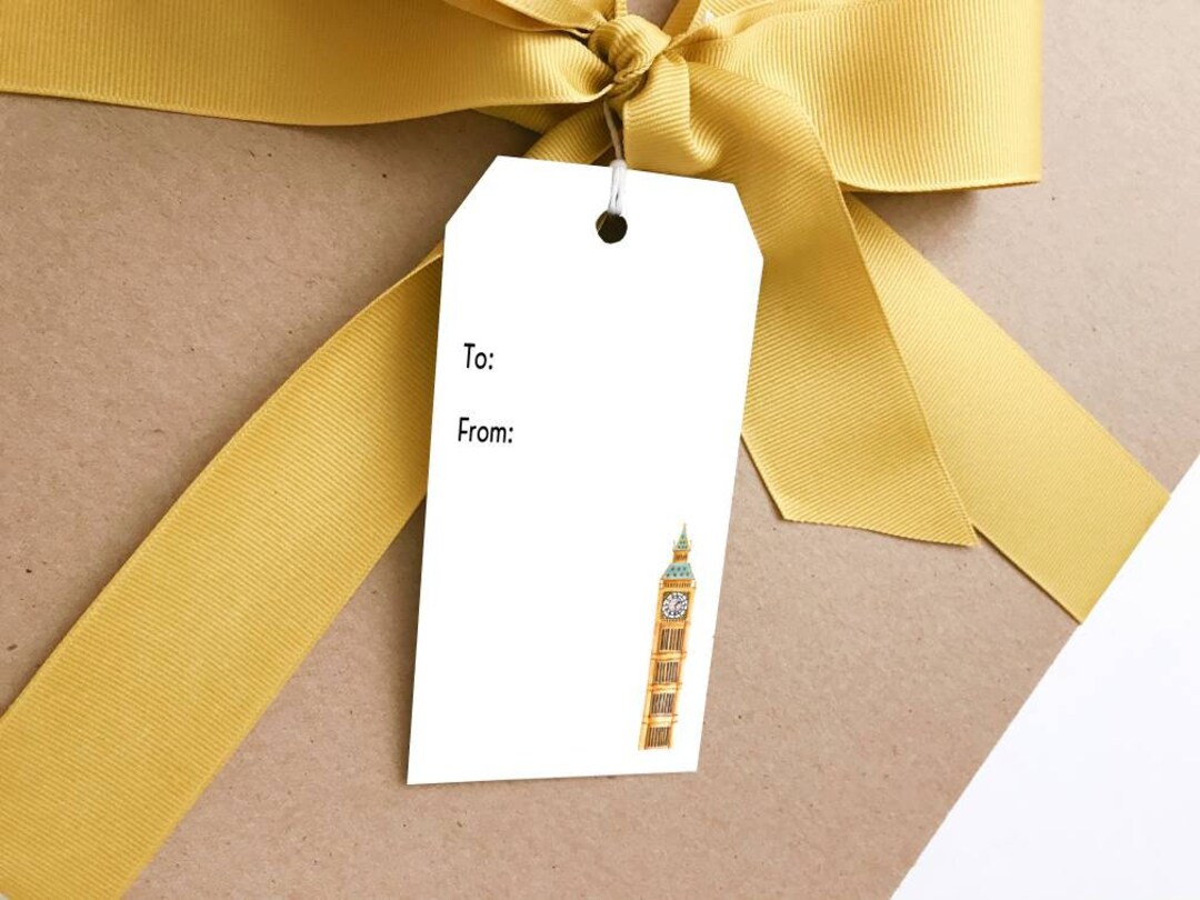 Big Ben Gift Tags: London Landmark, British Charm (set of 12) - Etsy