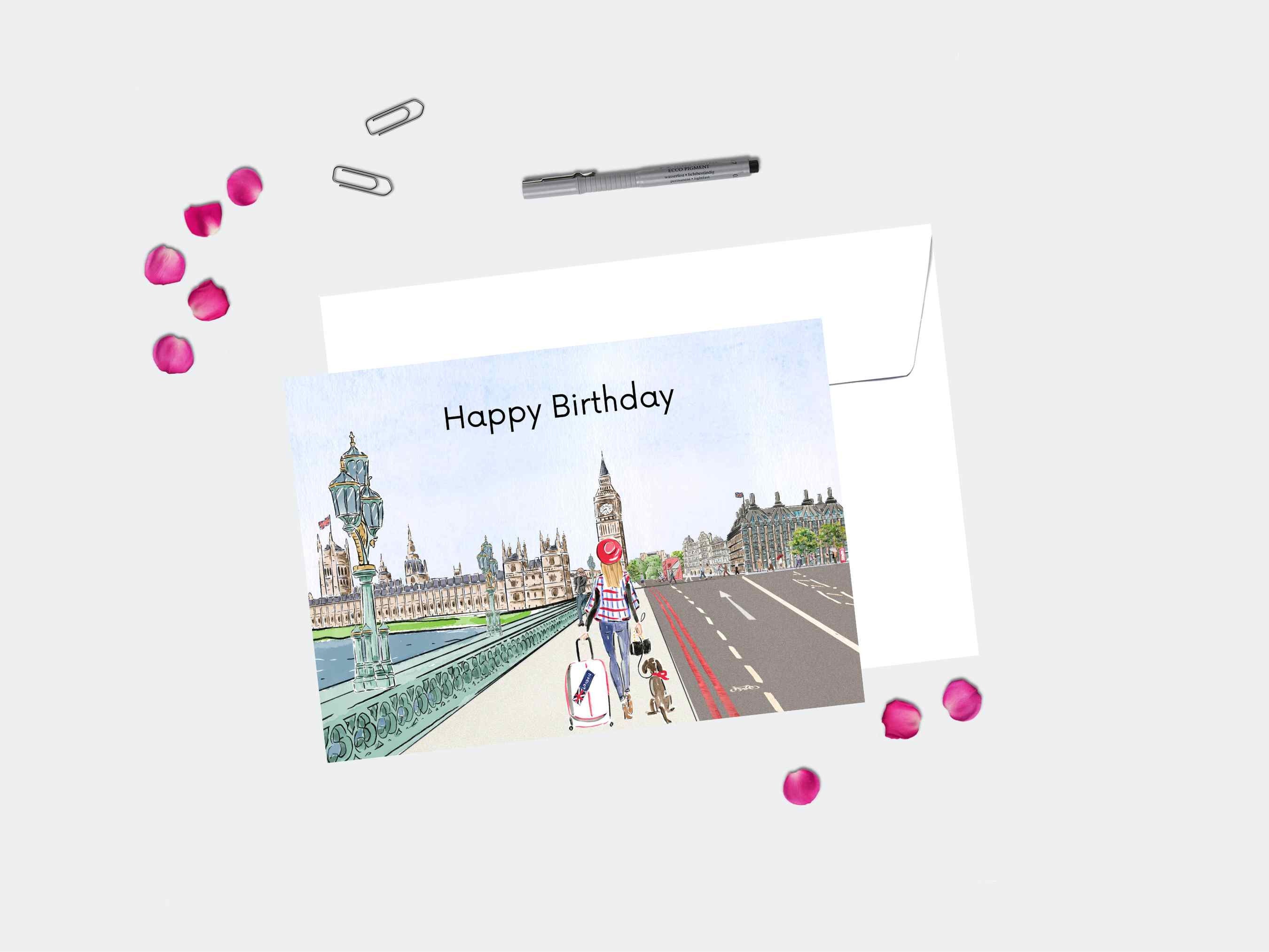 British Happy Birthday Card UK Birthday Card for Her Big Ben ...