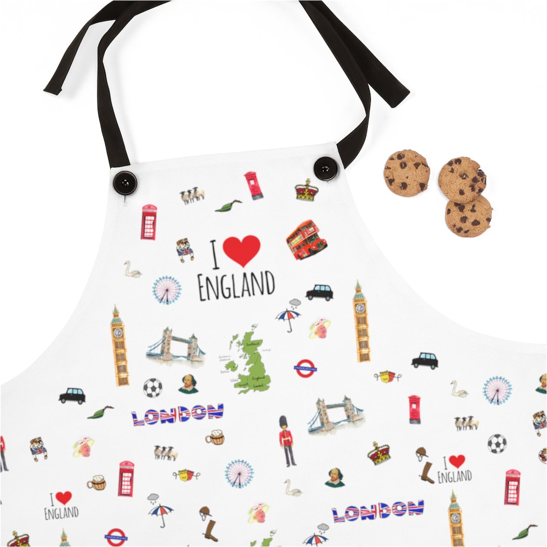 British Apron British Gifts London Apron Iconic England Apron London ...
