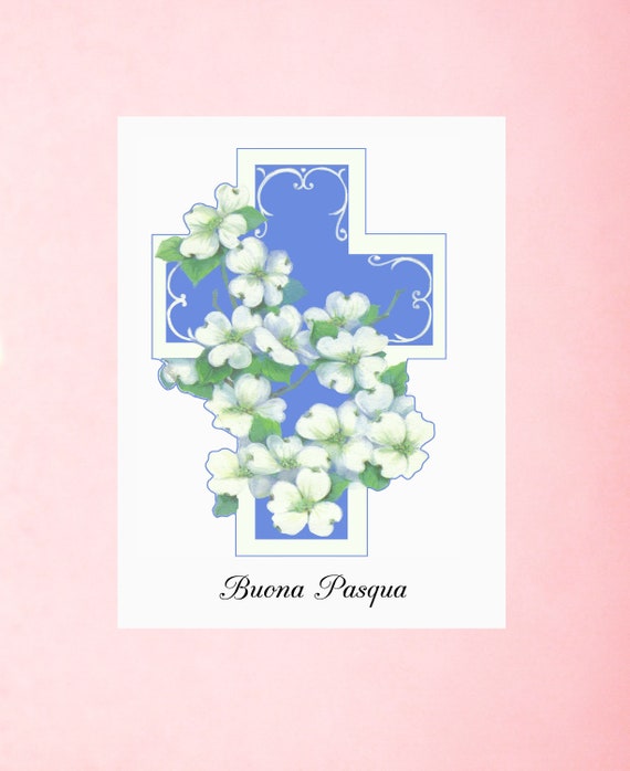 Buona Pasqua Italian Religious Easter Card | Etsy
