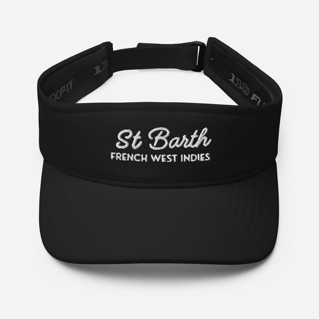 St Barth Embroidered Visor: French West Indies Souvenir - Etsy