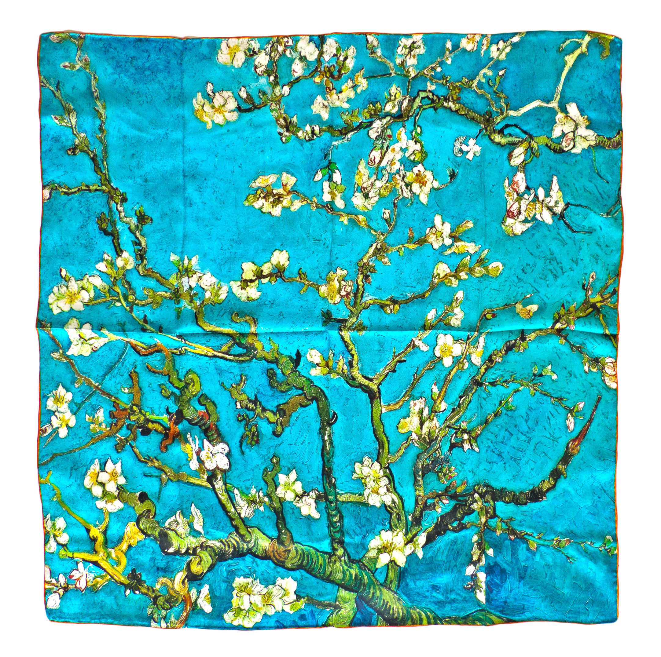 Grace Scarves 100% Silk Scarf Large Vincent Van Gogh Almond - Etsy