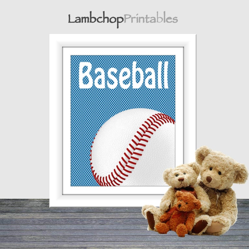 Sports Printable Set Baseball Print Soccer Print - Etsy