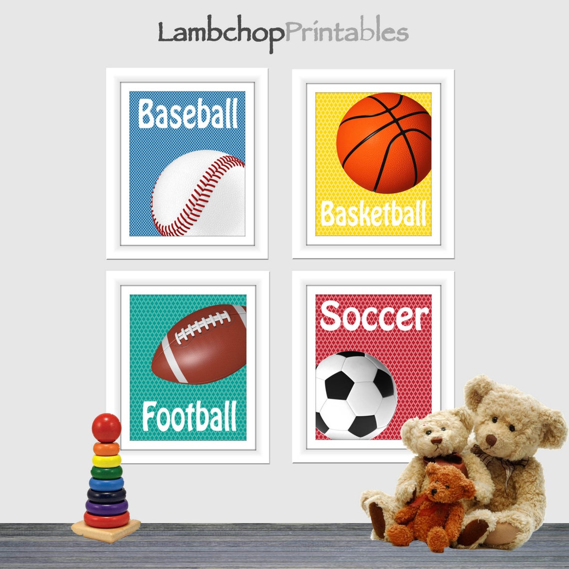 Sports Printable Set Baseball Print Soccer Print - Etsy