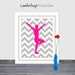 Go Fight Win, Cheerleading Set of 3, Hot Pink, Cheerleader Wall Art ...