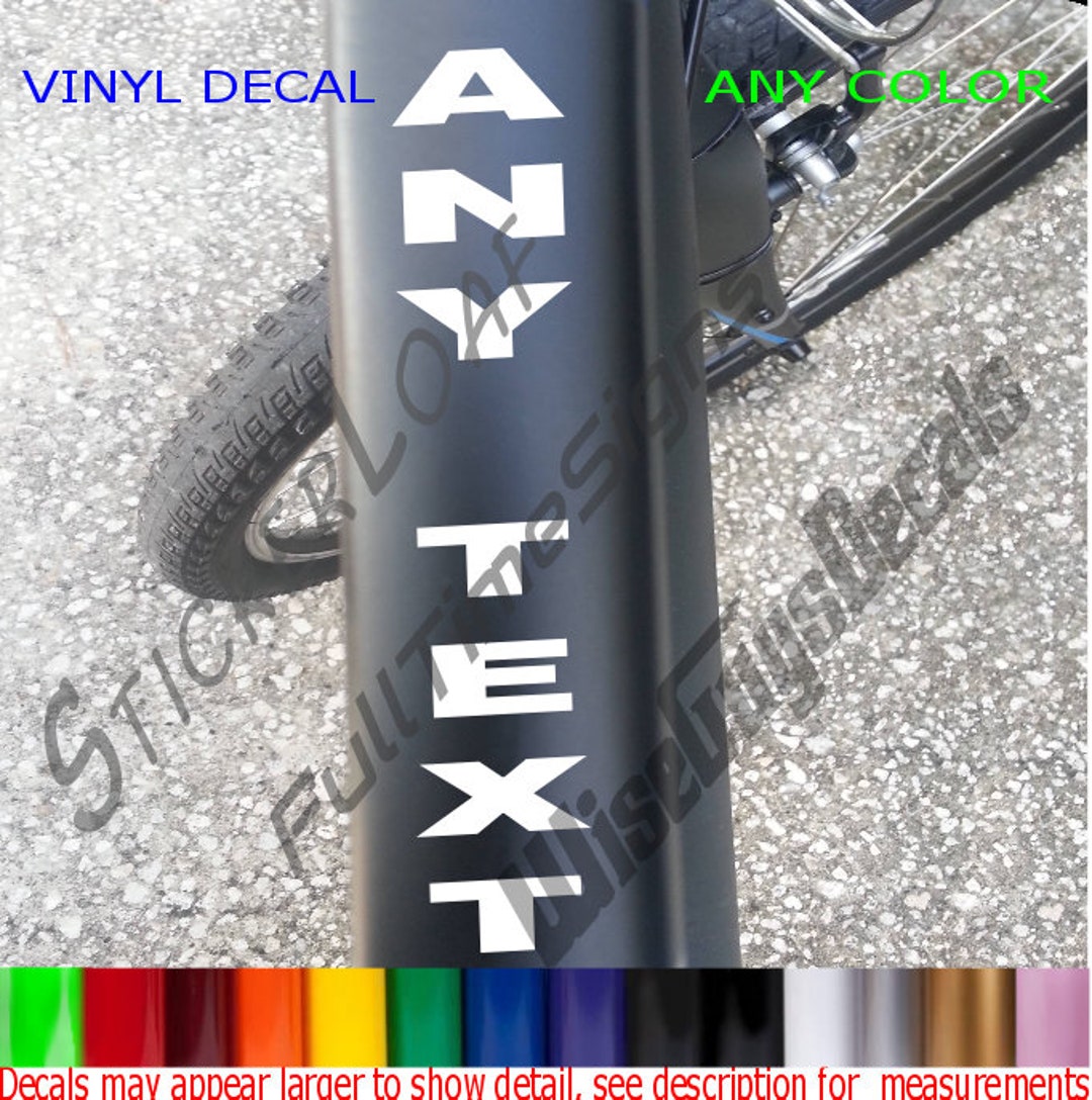 CYCLING Custom Name Team Decal Sticker Cyclist Bicycle Bicyclist ...