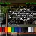 STORE NAME Custom Window Decal Business Shop Storefront Vinyl Door Sign ...