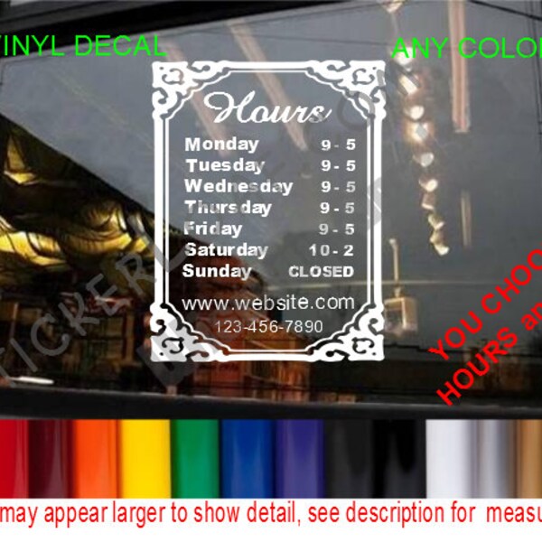 Storefront Window Decals - Etsy