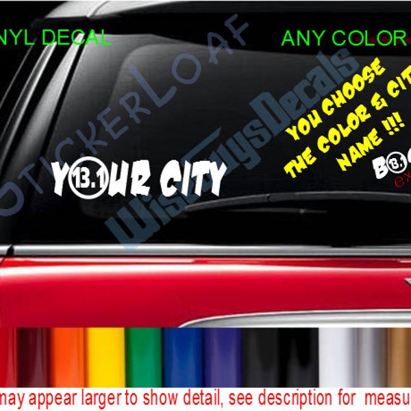 Custom Marathon Stickers - Etsy