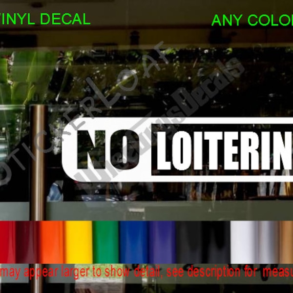 No Loitering Signs - Etsy