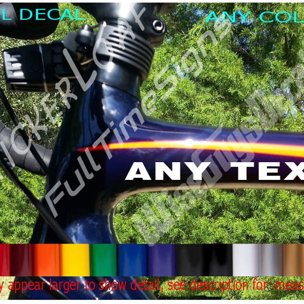 Bike Frame Name Stickers - Etsy