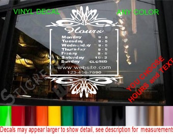 STORE NAME Custom Window Decal Business Shop Storefront Vinyl - Etsy