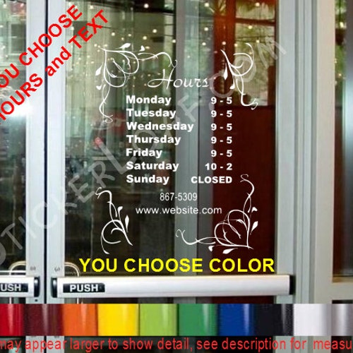 STORE NAME Custom Window Decal Business Shop Storefront Vinyl - Etsy