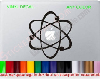 Atom Mac Apple Logo Cover Laptop Vinyl Decal Sticker - Etsy