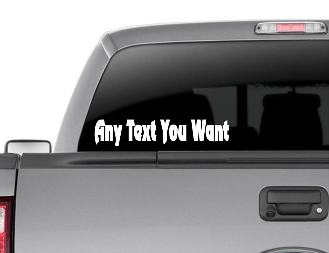 ANY NAME Decal Custom Car Window Business Vinyl Company Personalized ...