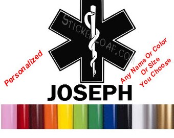 Fire Paramedic Window Decal - Etsy