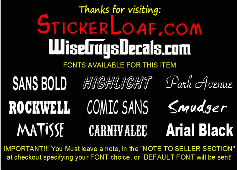 STORE NAME Decal Custom Car Window Business Vinyl Company Name | Etsy