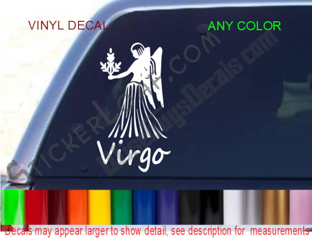 VIRGO Zodiac Sign Decal Sticker Astrology Psychic Car Truck Window ...