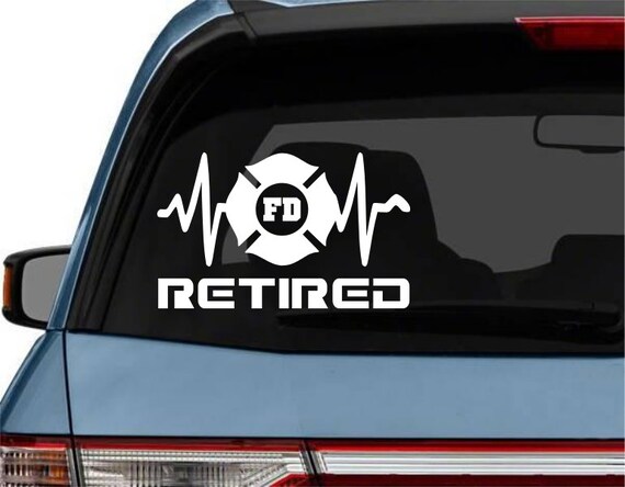 RETIRED FIREFIGHTER Decal sticker Decals Medic EMS emt | Etsy