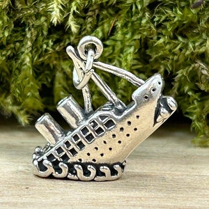 Sinking Ship Charm, Sinking Ship Pendant, Boat Charm, Ocean Charm ...