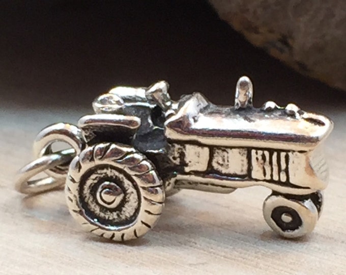 Tractor Charm, Tractor Pendant, Farm Charm, Farm Pendant, Farmer Char ...