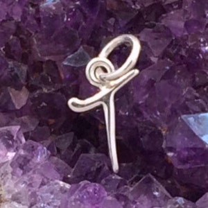 Alphabet Charm, Letter Charm, T Charm, Letter T Charm, Script Letter ...