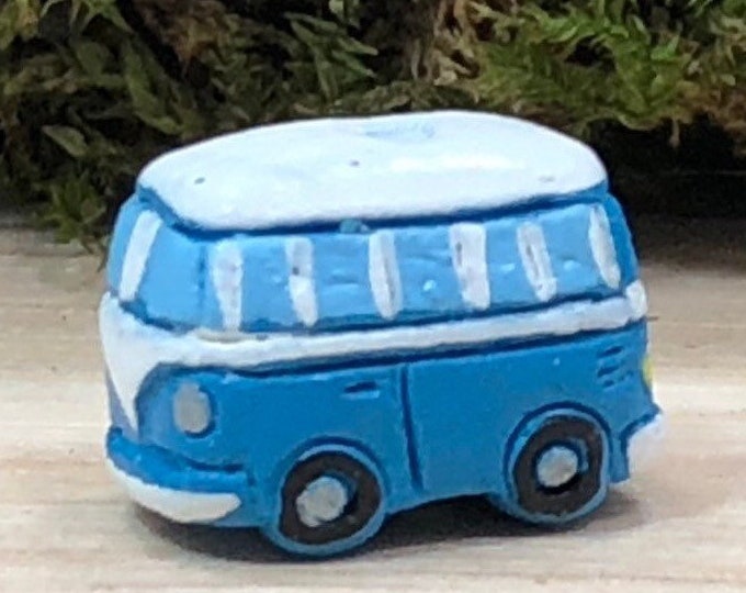 10 VW Bus Beads, Van Bead, Peruvian Ceramic Beads, Ceramic Beads, VW ...