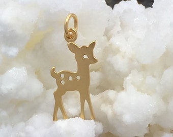 Stag Charm Deer Charm Buck Charm Deer Pendant Sterling | Etsy