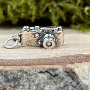 Sterling Silver Camera Charm - Etsy