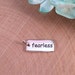 Fearless Charm, Fearless Charm, Fearless Pendant, Fearless Word Charm ...