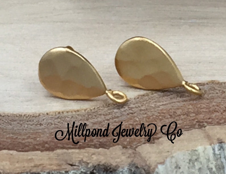Earring Posts DIY Earring Posts Teardrop Earring Posts - Etsy