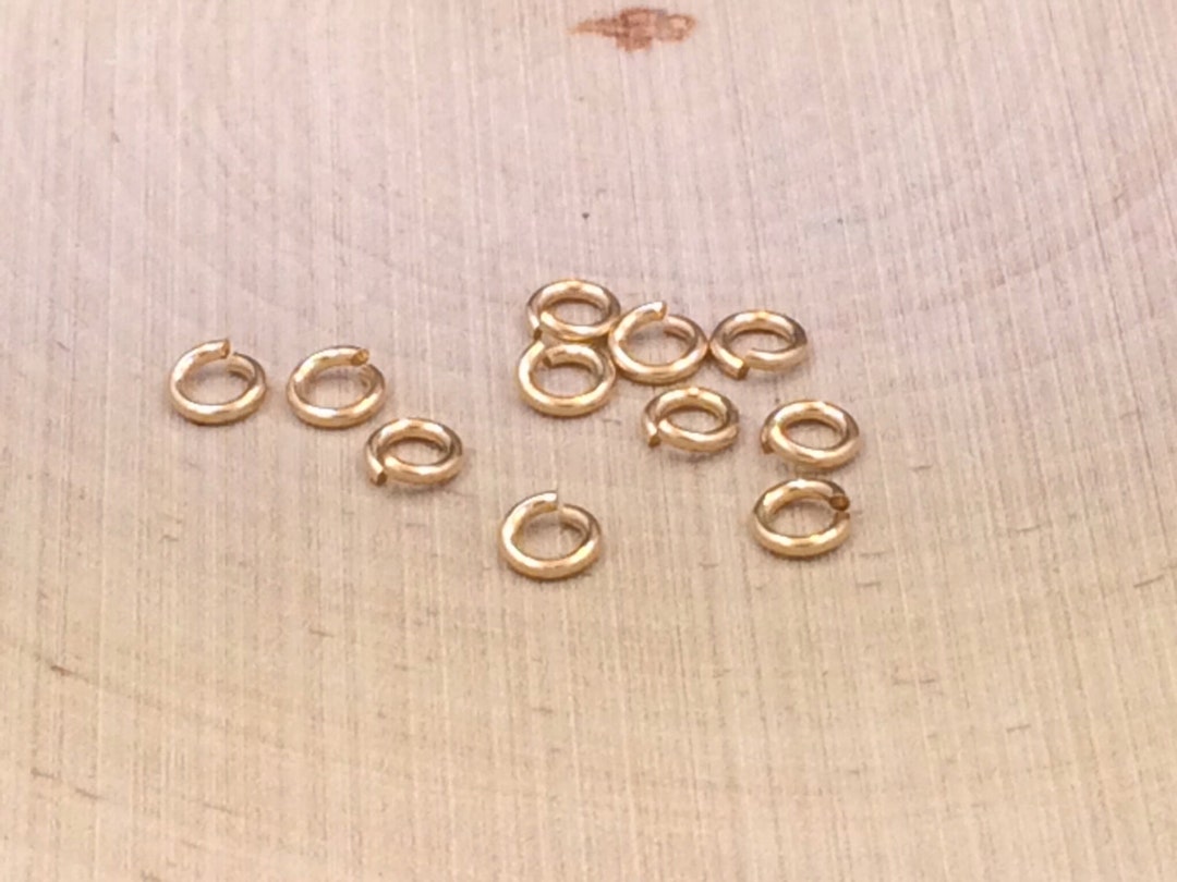 Hard Snap Jump Rings, Locking Jump Rings, Jump Rings, Gold Filled ...