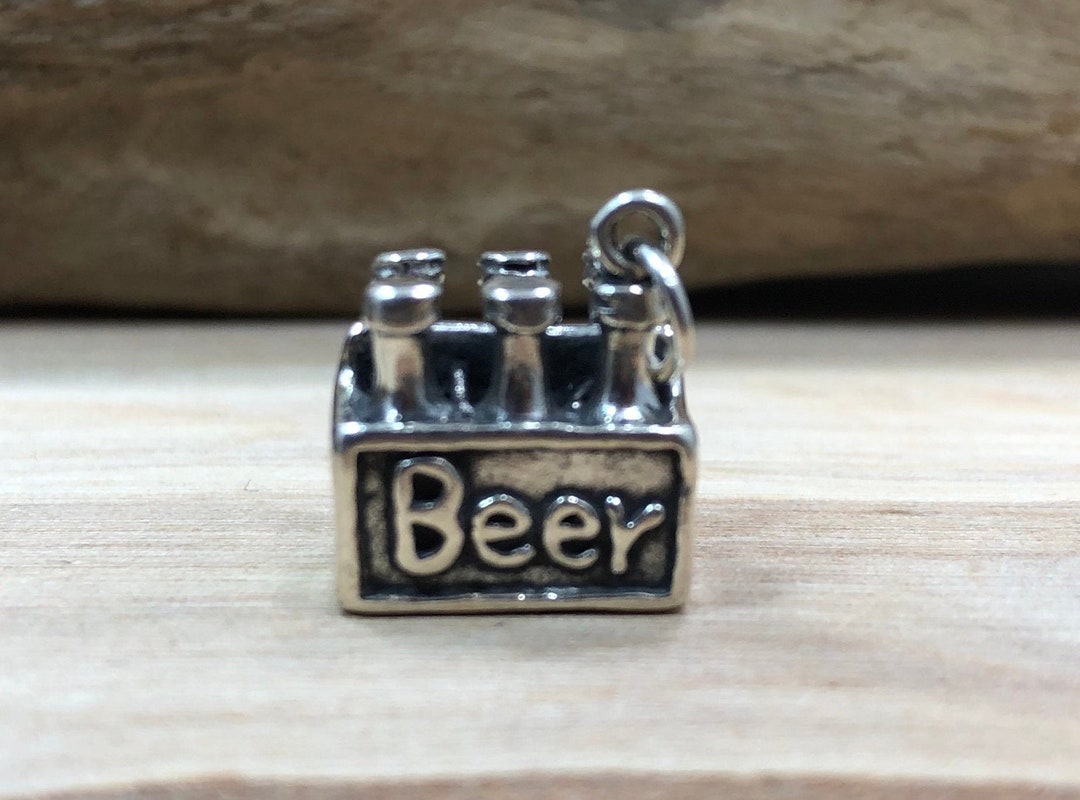 Beer Charm, Six Pack of Beer Charm, Beer Drinker Charm, Beer Drinker ...