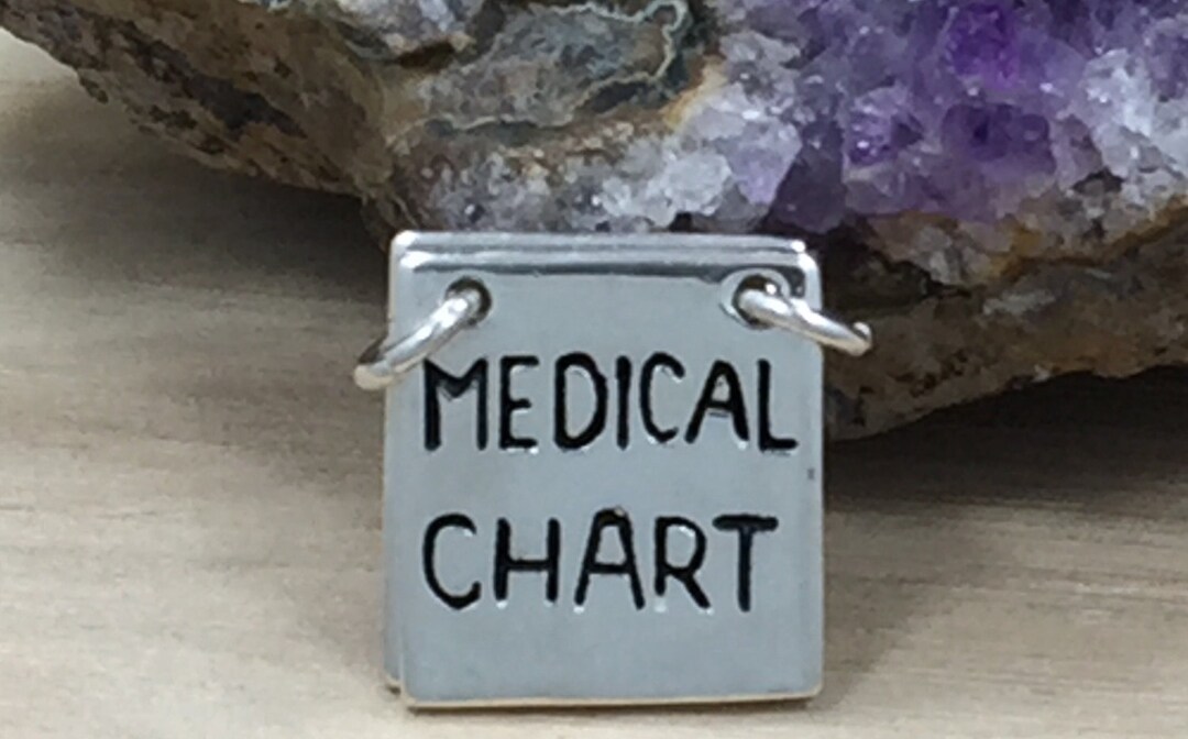 Medical Chart Charm, Medical Chart Pedant, Medical Charm, Doctor Charm ...
