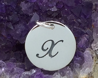 Letter X Charm | Etsy