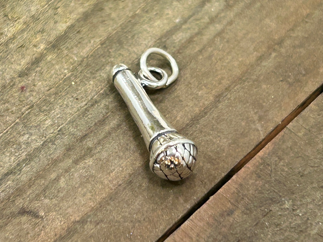Microphone Charm, Music Charm, Music Lover Charm, Music Teacher Charm ...