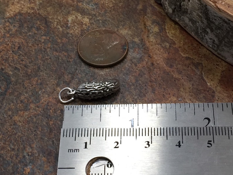 Sterling Silver Pickle Charm Pickle Pendant Food Charm | Etsy