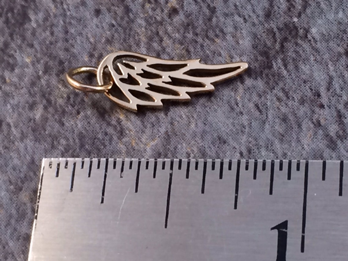 Angel Wing Charm Angel Wing Pendant Bronze Angel Wing Charm - Etsy