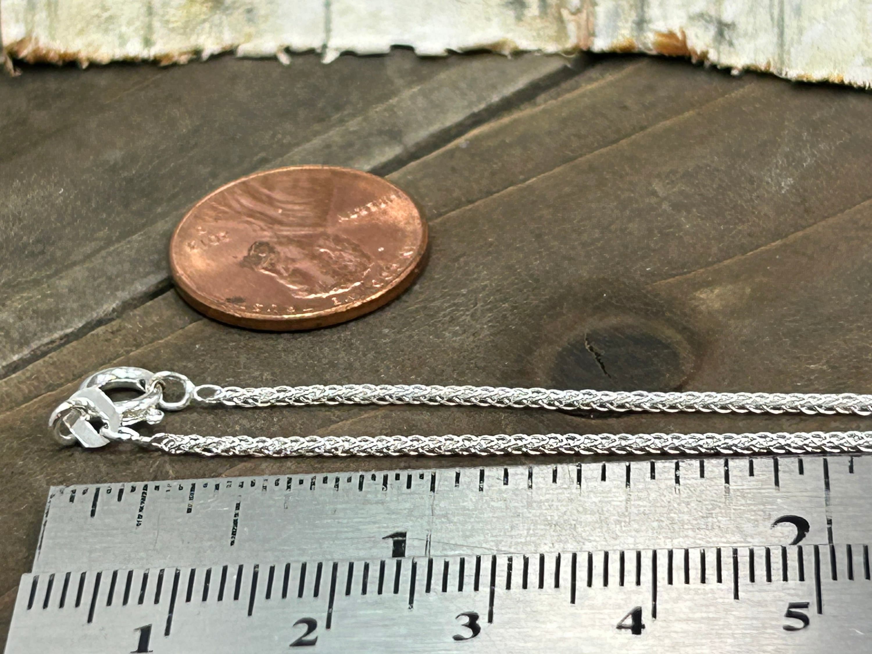 Sterling Silver 20 Inch 1.4mm Spiga Wheat Chain, Necklace Chains, Rope ...