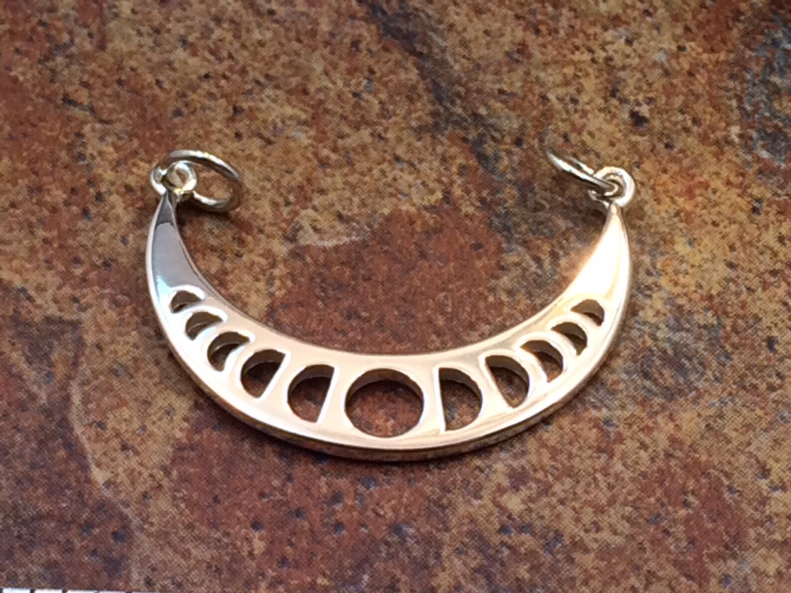 Moon Charm Phases of the Moon Charm Celestial Charm Moon | Etsy