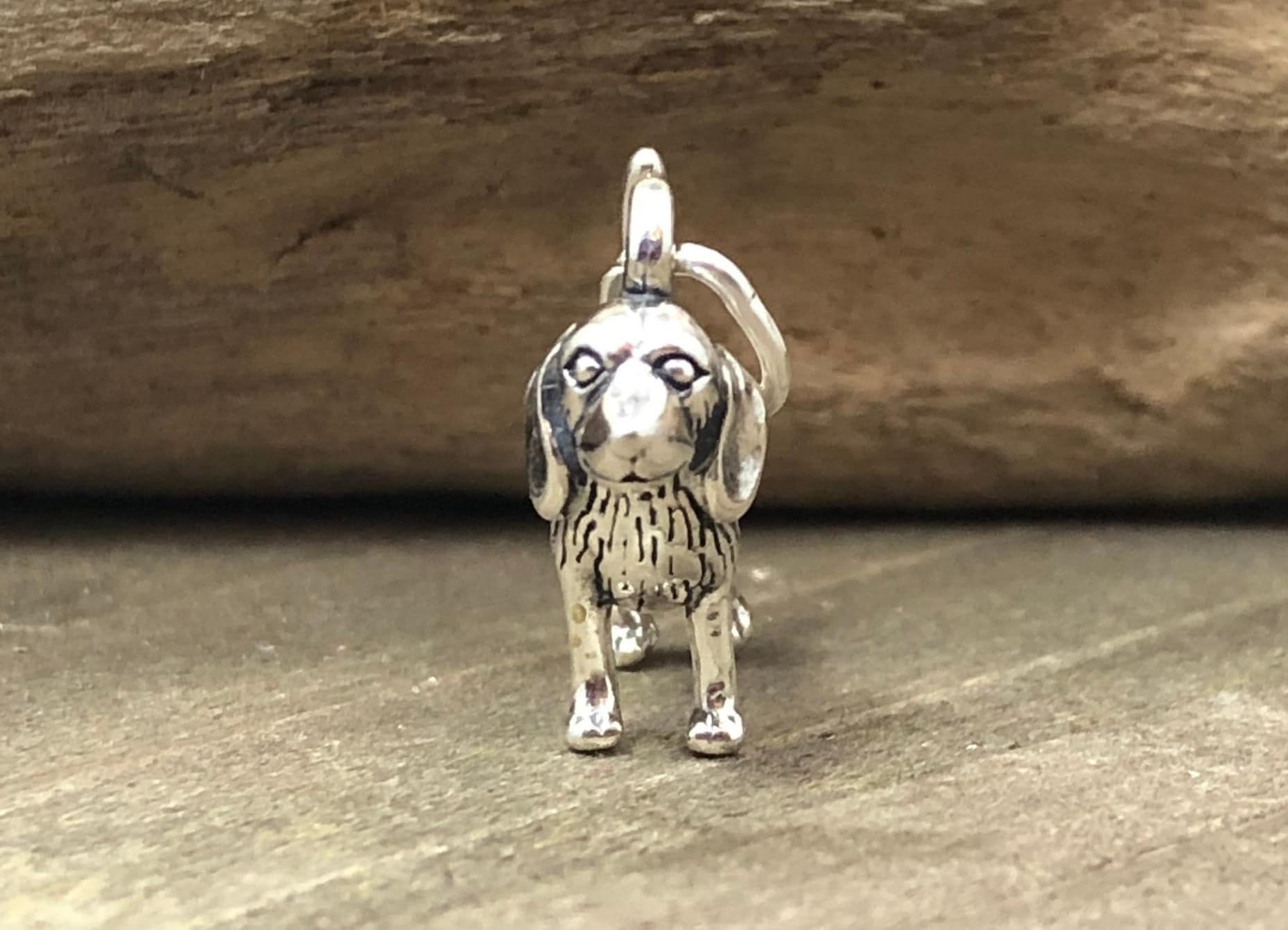 Sterling Silver Beagle Charm Beagle Charm Beagle Pendantdog - Etsy
