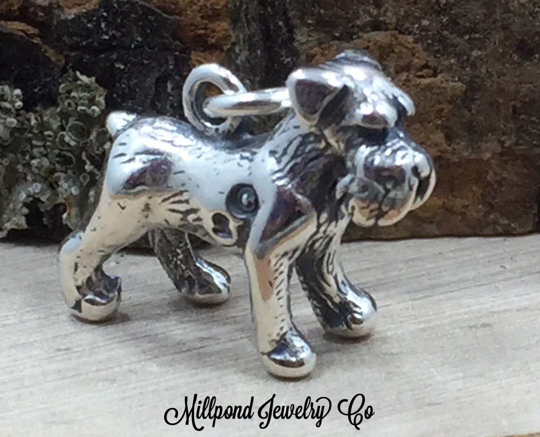 Schnauzer Charm, Schnauzer Pendant, Schnauzer Lover, Dog Lover, Dog ...