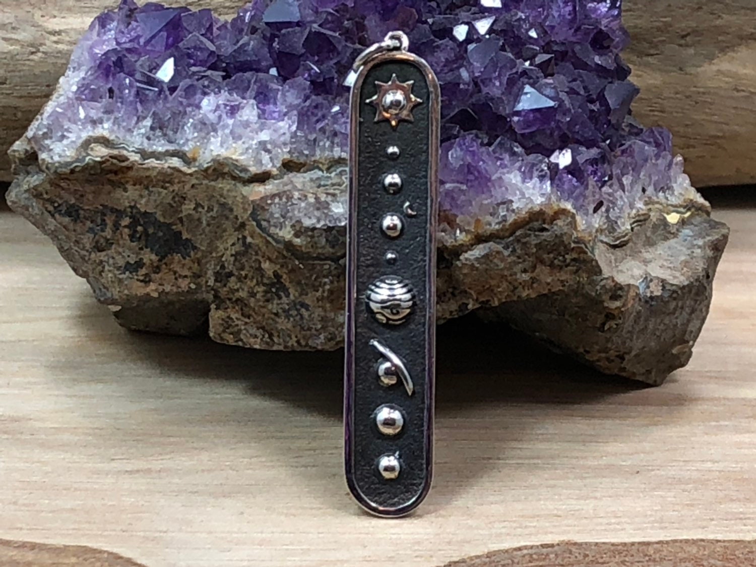 Sterling Silver Solar System Pendant Planet Pendant Planets - Etsy