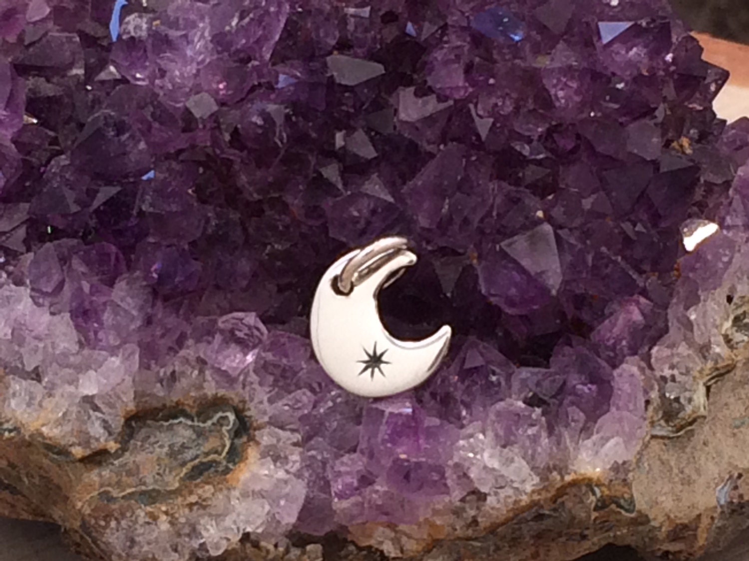 Moon Charm Moon Pendant Celestial Charm Moon and Stars - Etsy